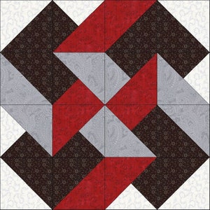 Digital PDF Quilt Block Pattern|four Cubes Quilt Block Pattern|3d ...