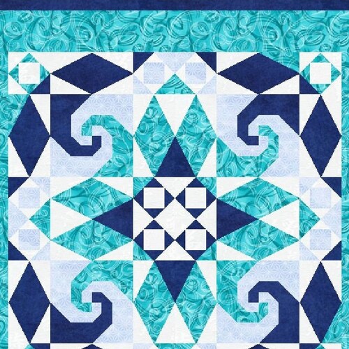 High Tide Quilt Pattern PDF Storm at Sea Variation Tonga - Etsy