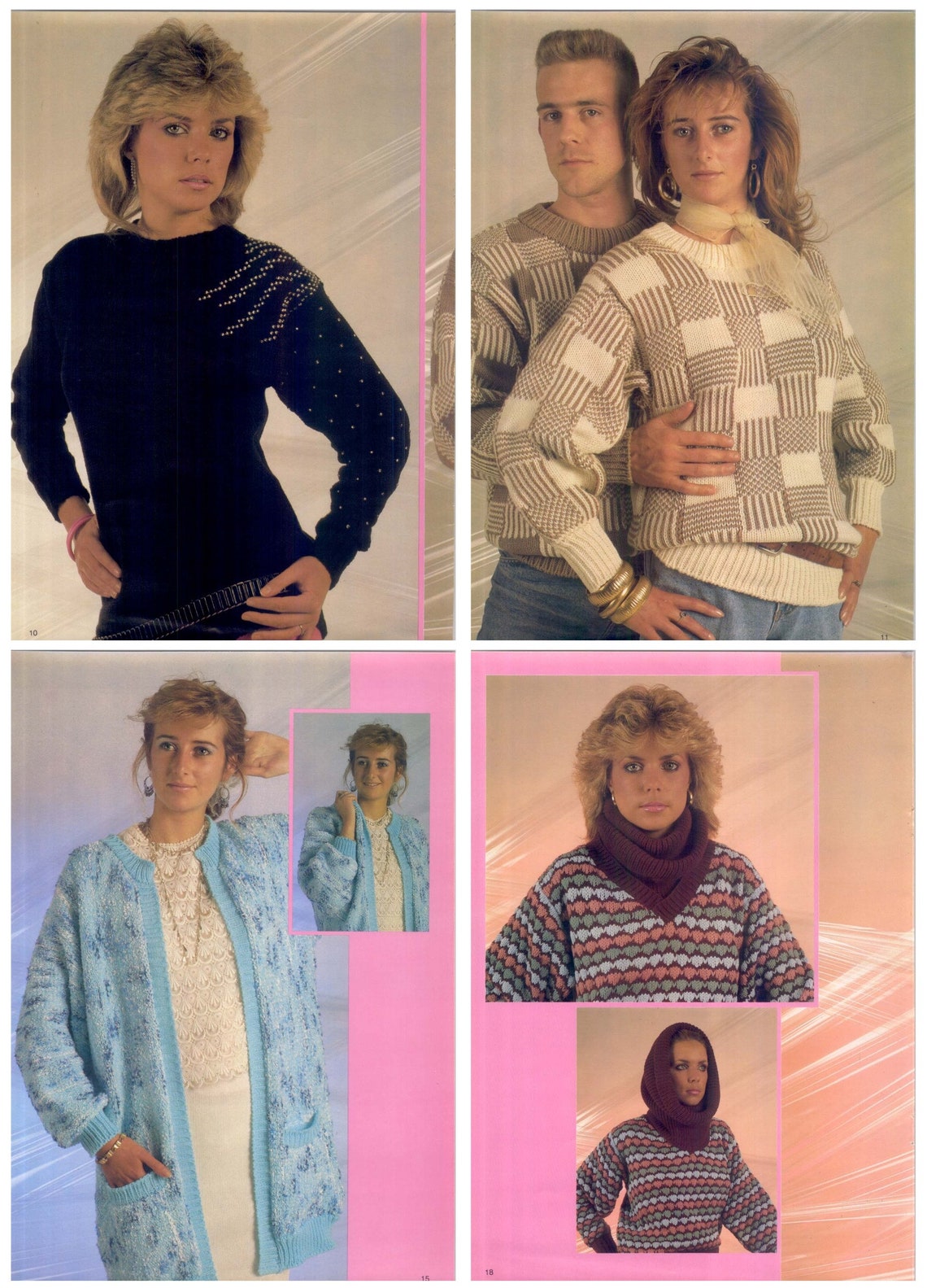 Vintage (1986) Knitting Machine Patterns Magazine|brother Chunky ...