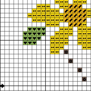 Bee Card Cross Stitch Pattern, Folk Art Bee, Easy Mini Cross Stitch ...
