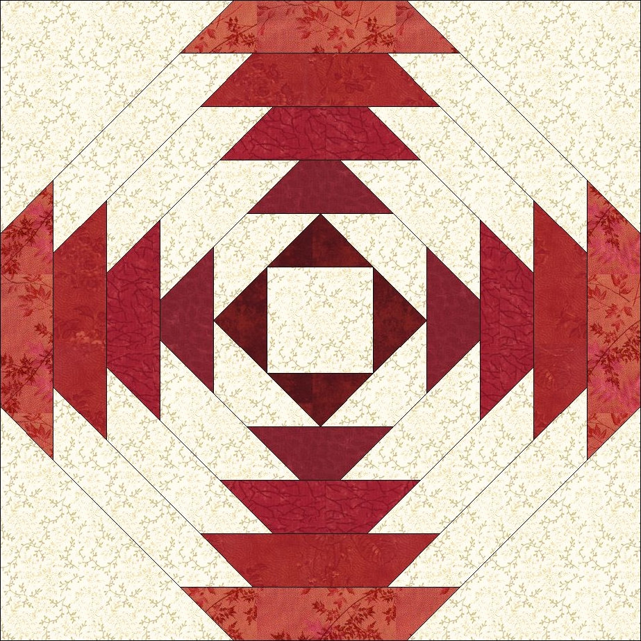 Foundation Paper Piecing (FPP) Templates|pineapple Quilt Block Pattern ...