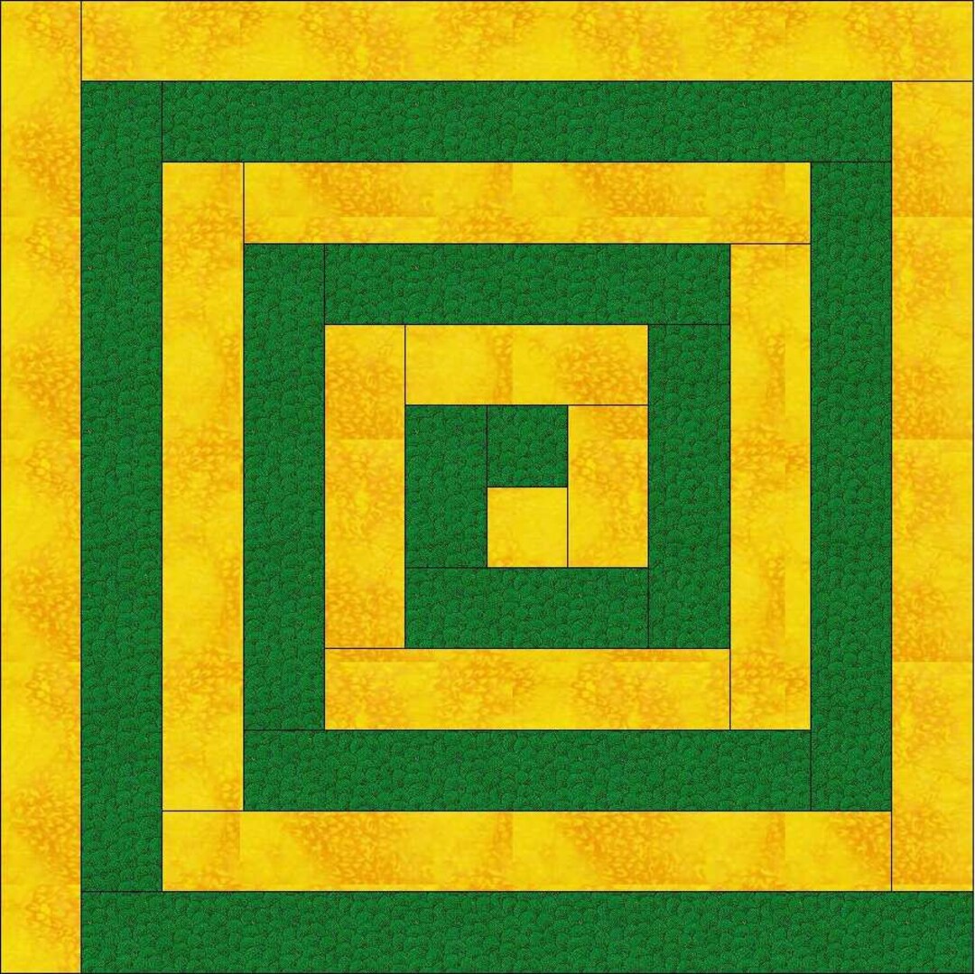 Digital PDF Quilt Block Pattern|quilt Block Greek Key|log Cabin Quilt ...