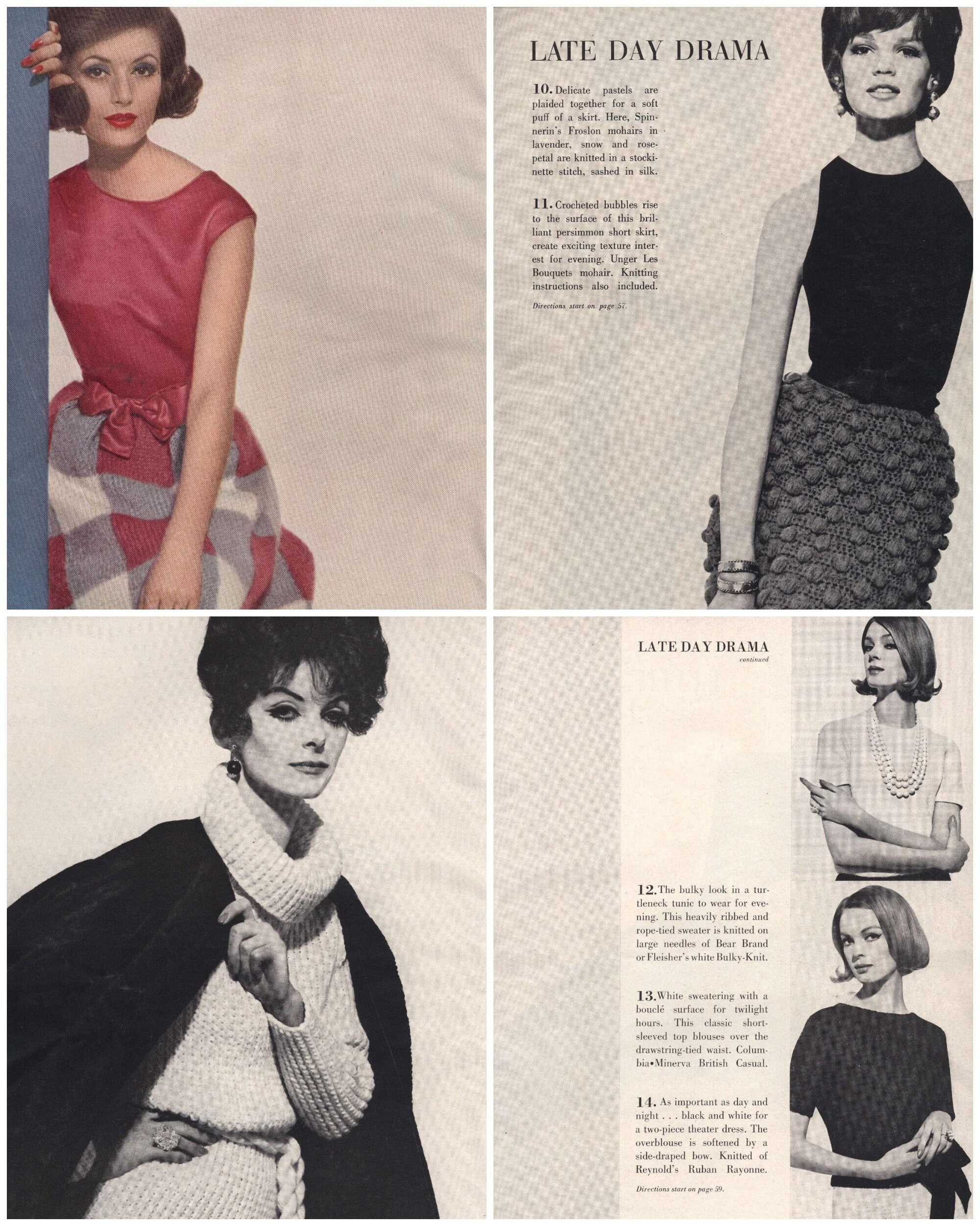 Vintage Vogue Knitting Magazine | Fall-winter 1961 (PDF Pattern) - Etsy