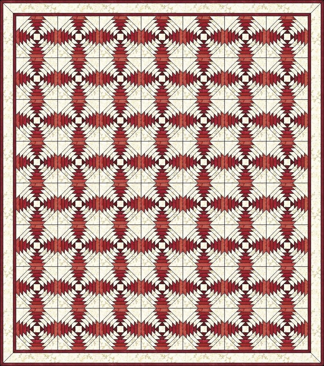 Digital Pdf|pineapple Quilt Pattern|pineapple Quilt Block Pattern|log ...