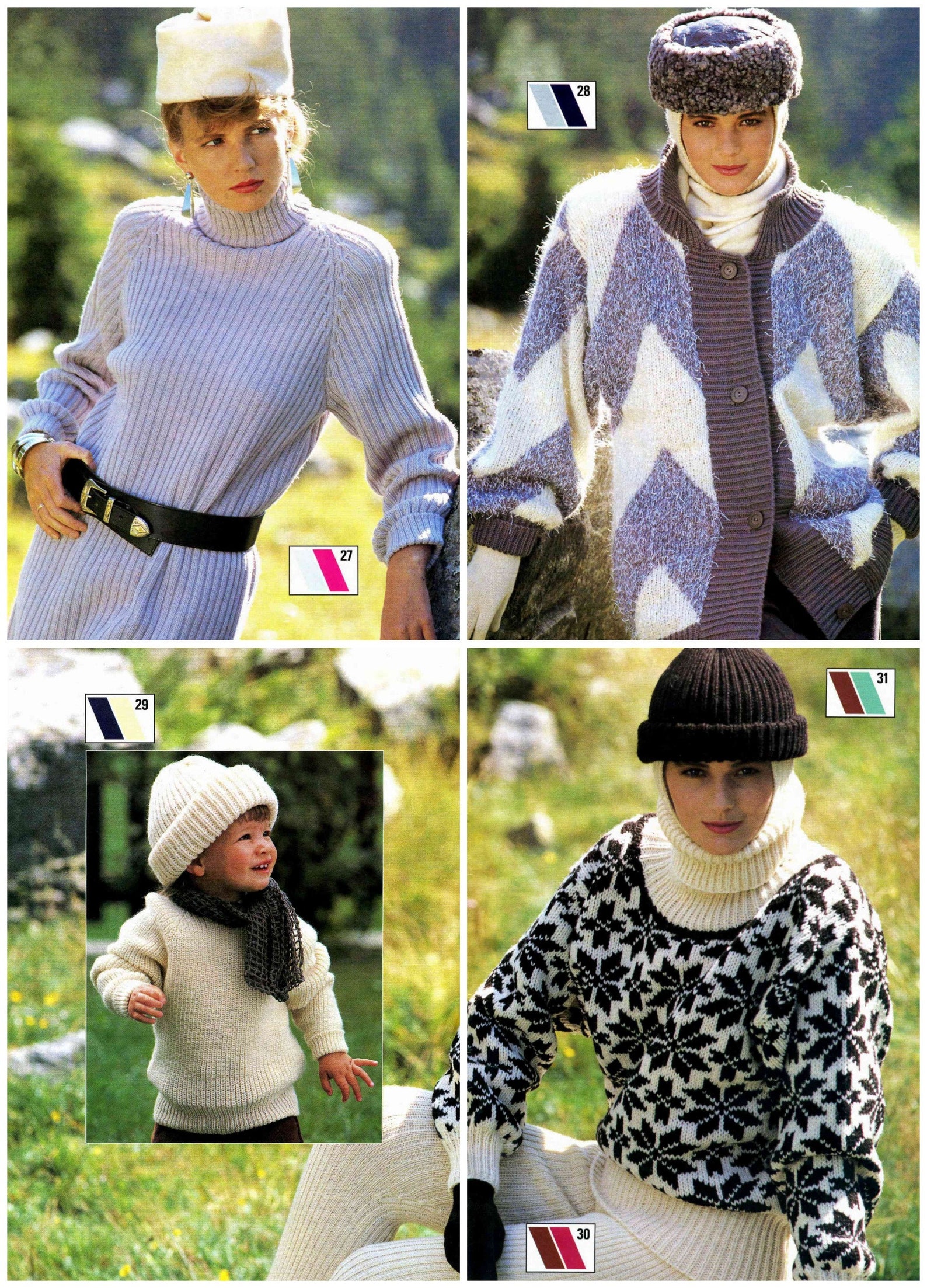 Vintage Knitting Machine Patterns Magazine|brother Fashion Vol.9 ...