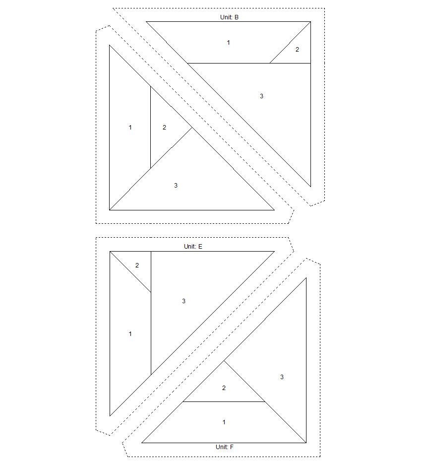 Foundation Paper Piecing (FPP) Templates|card Trick Quilt Block Pattern ...