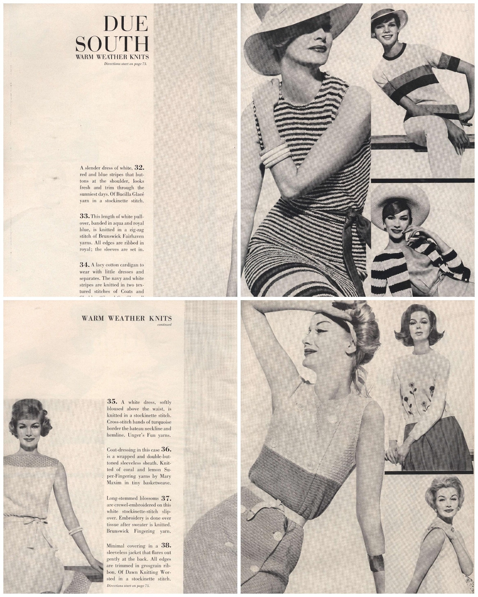 Vintage Vogue Knitting Magazine | Fall-winter 1961 (PDF Pattern) - Etsy