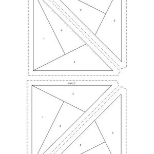Foundation Paper Piecing (FPP) Templates|blazing Star Quilt Block ...