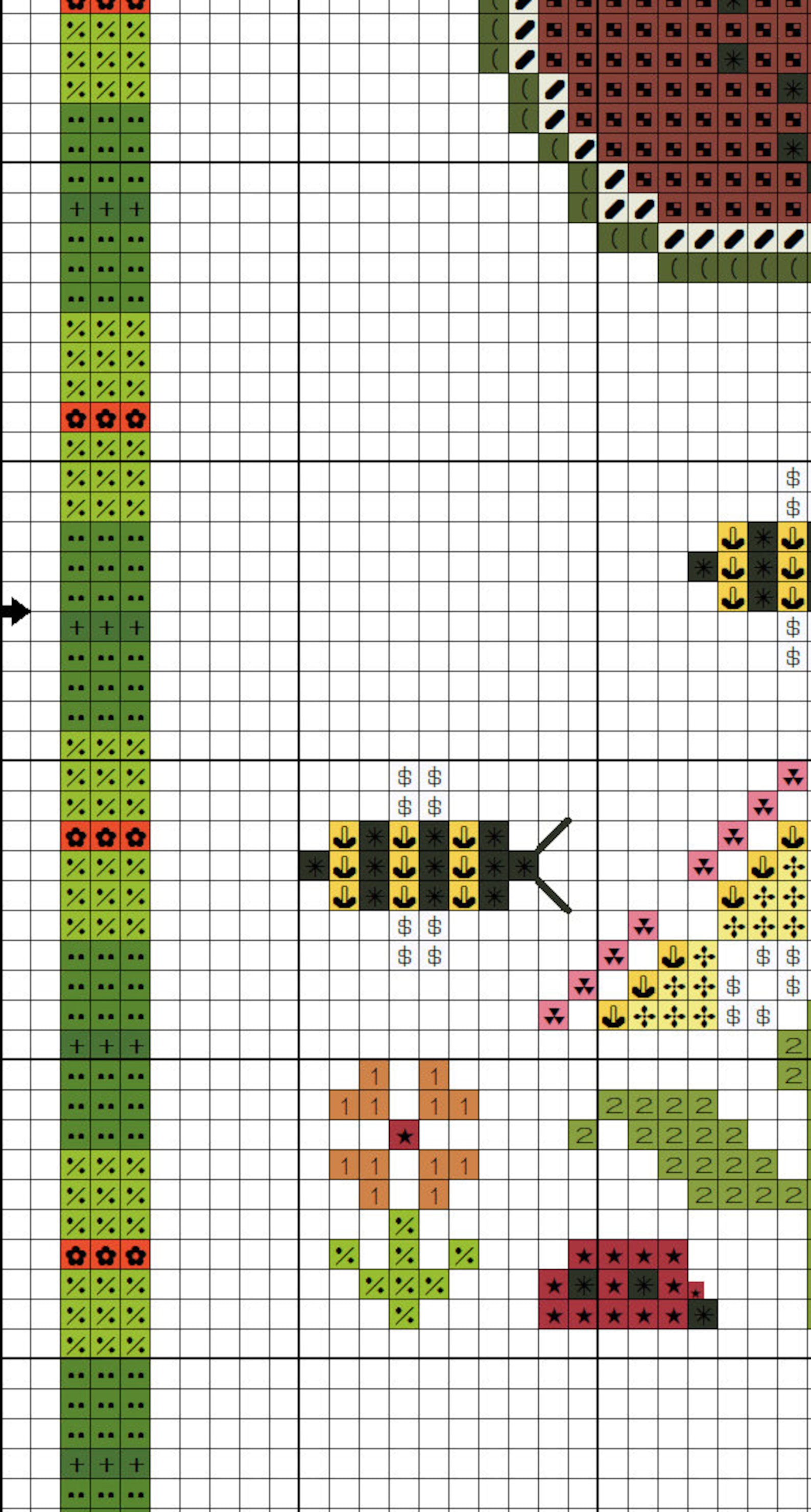 June Cross Stitch Pattern June Monthly Sampler Calendar - Etsy