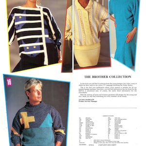 Vintage Brother Machine Knitting Magazine|the BROTHER Collection No.1 ...