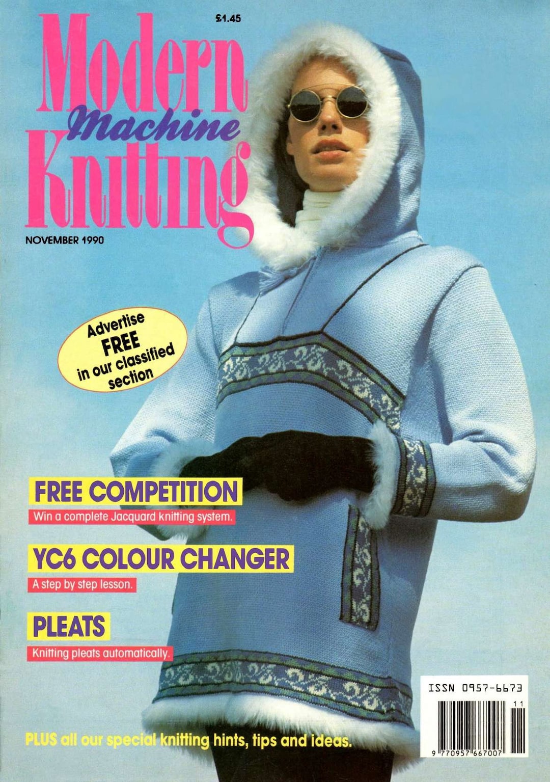 Vintage Knitting Machine Pattern Magazine|modern Machine Knitting NOV ...