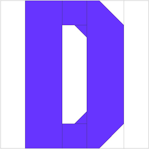 Foundation Paper Piecing (FPP) Templates|alphabet Quilt Block Pattern ...