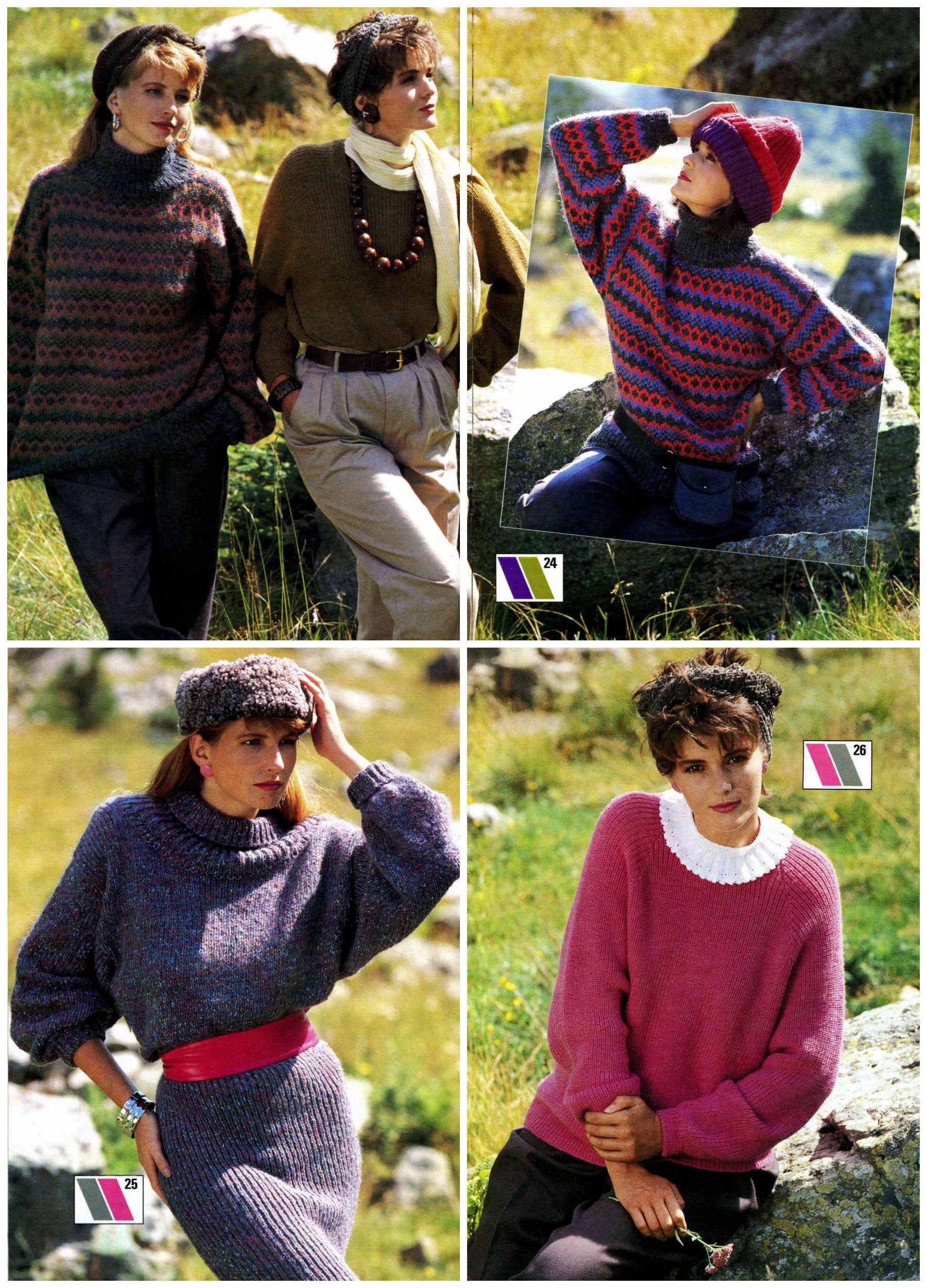 Vintage Knitting Machine Patterns Magazine|brother Fashion Vol.9 ...