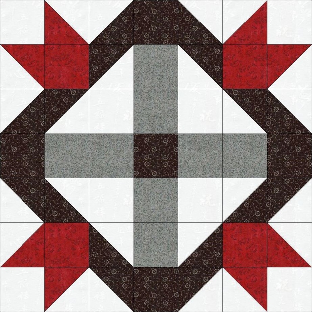 Digital PDF Quilt Block Pattern|david and Goliath Quilt Block Pattern ...