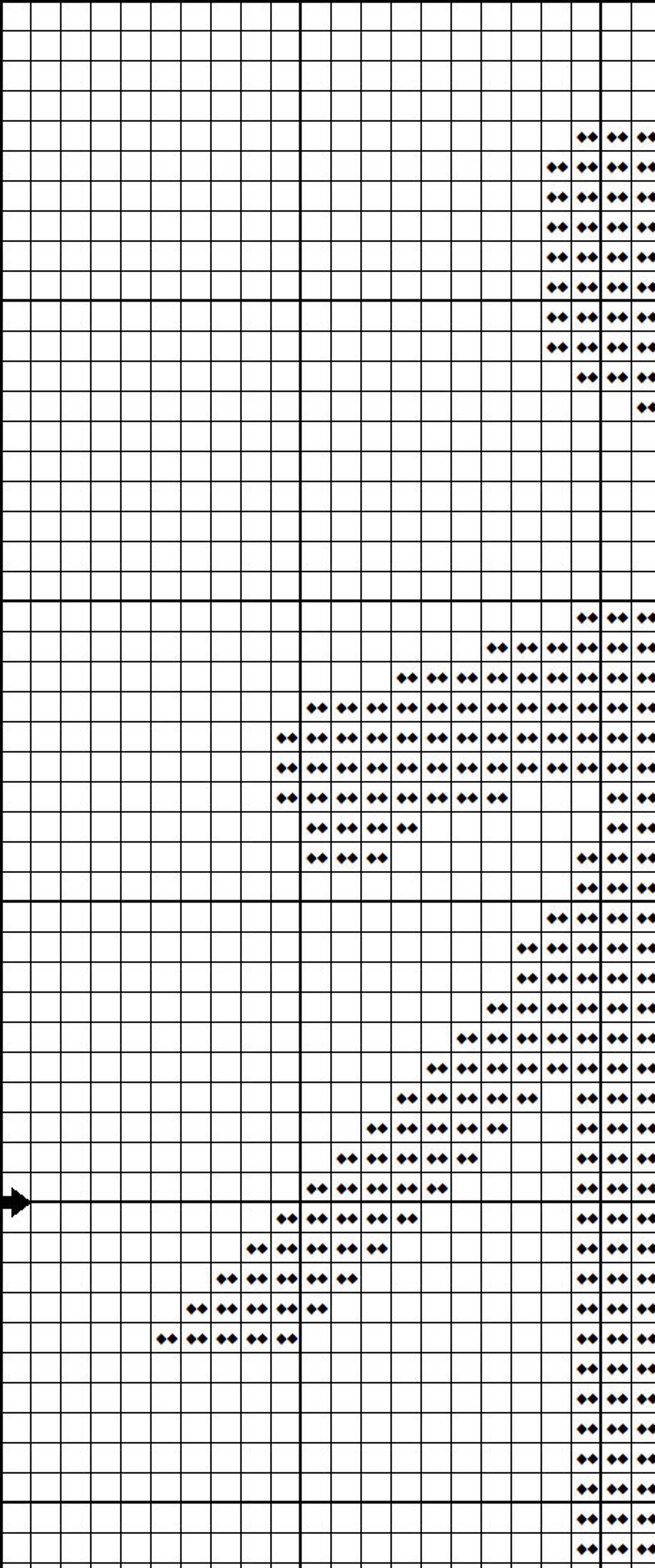 Chinese Symbol Blessing, Good Fortune, Cross Stitch Pattern, PDF ...