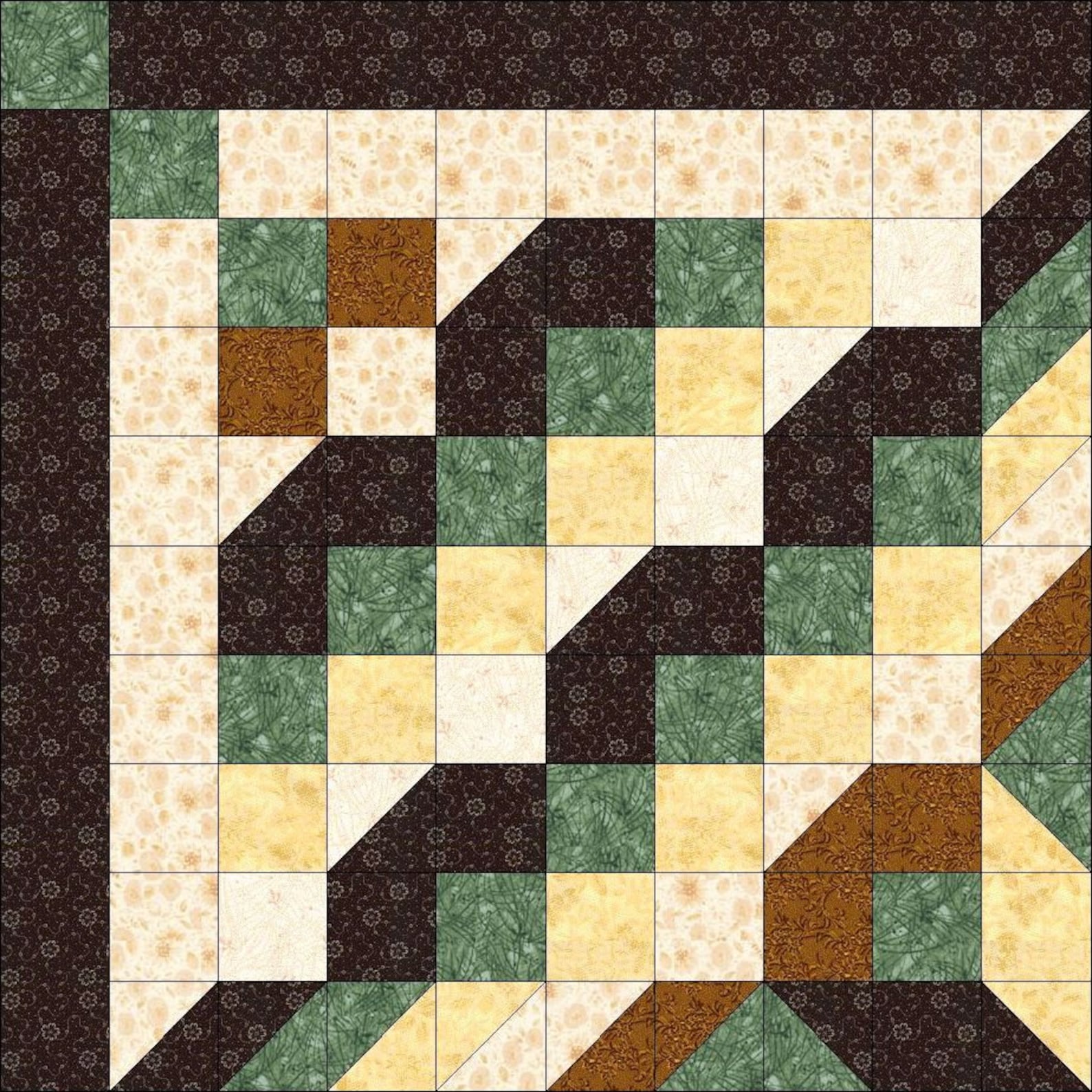 Digital PDF Quilt Block Pattern|faceted Star Quilt Block Pattern|modern ...