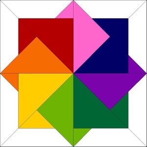 Foundation Paper Piecing (FPP) Templates|card Trick Quilt Block Pattern ...