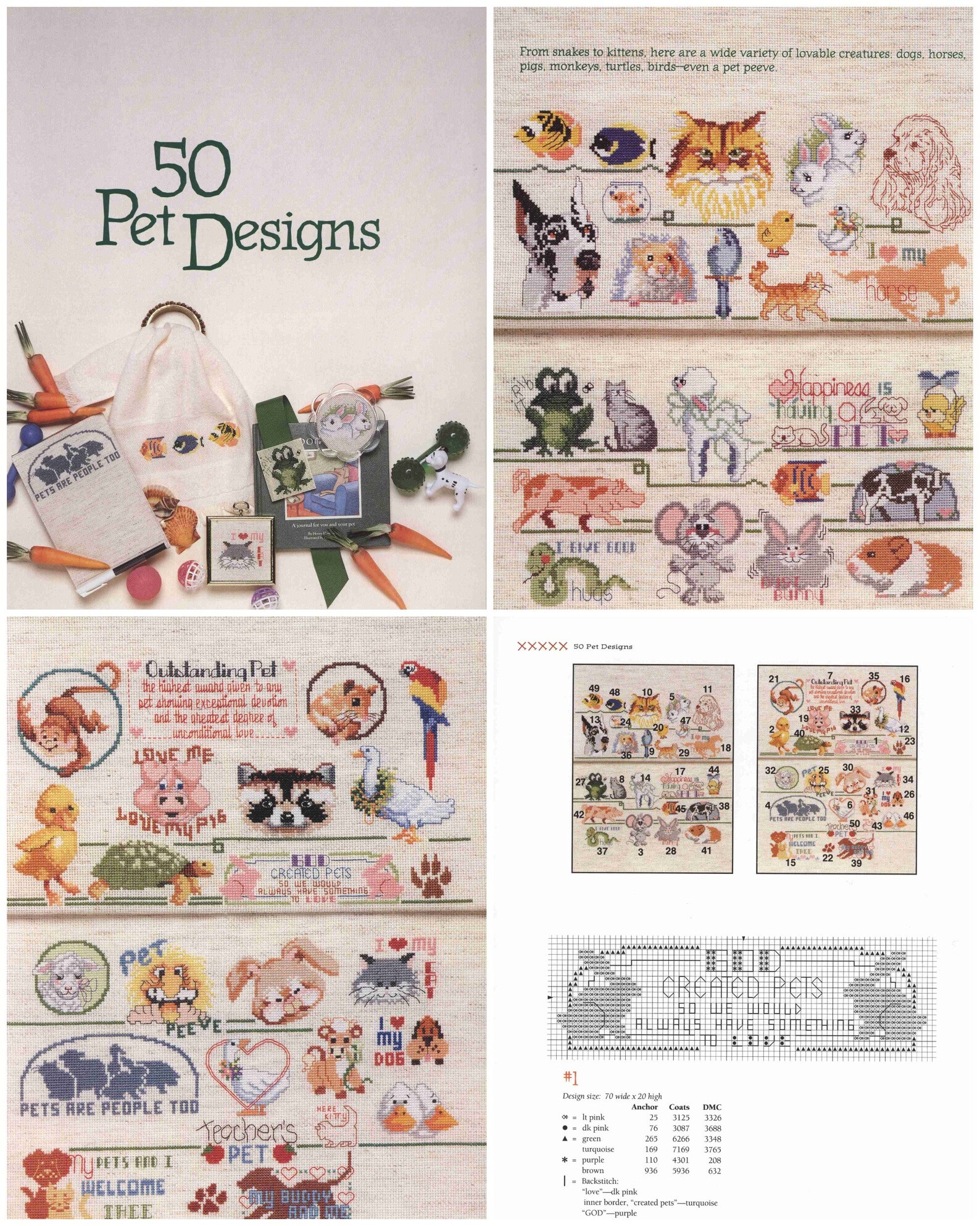 Vintage Cross-stitch Pattern Book501 Cross Stitch Designs by | Etsy