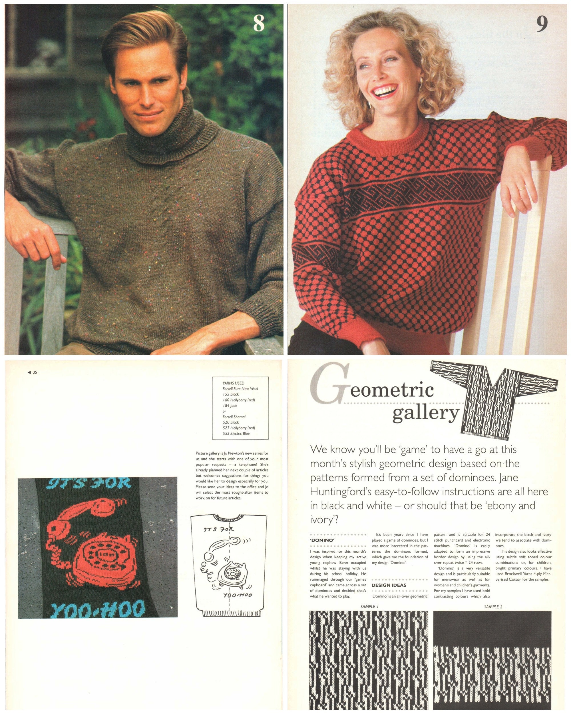 Vintage Knitting Machine Pattern Magazine|modern Machine Knitting SEPT ...