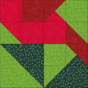 Digital PDF | Christmas Tree and Cardinals Quilt Pattern | Modern ...