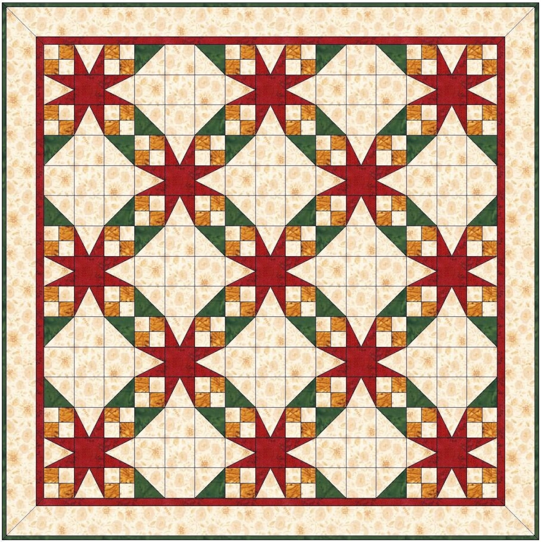 Digital PDF|54-40 or Figh With Snowball Quilt Block Pattern|christmas ...