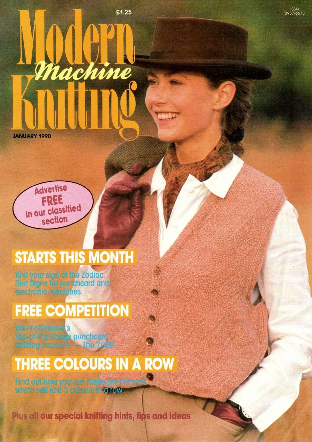 Vintage Knitting Machine Pattern Magazine|modern Machine Knitting JAN ...