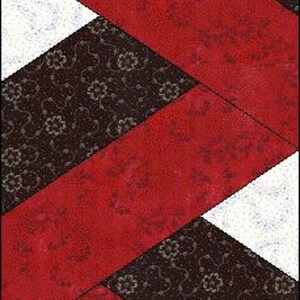 Foundation Paper Piecing (FPP) Templates | Twisted Quilt Border Pattern ...