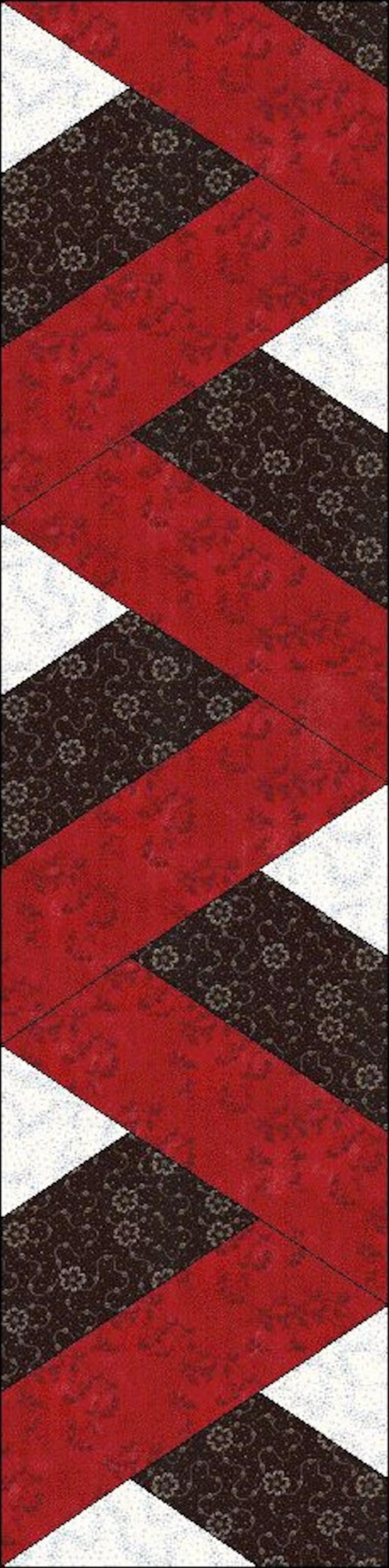 Foundation Paper Piecing (FPP) Templates | Twisted Quilt Border Pattern ...