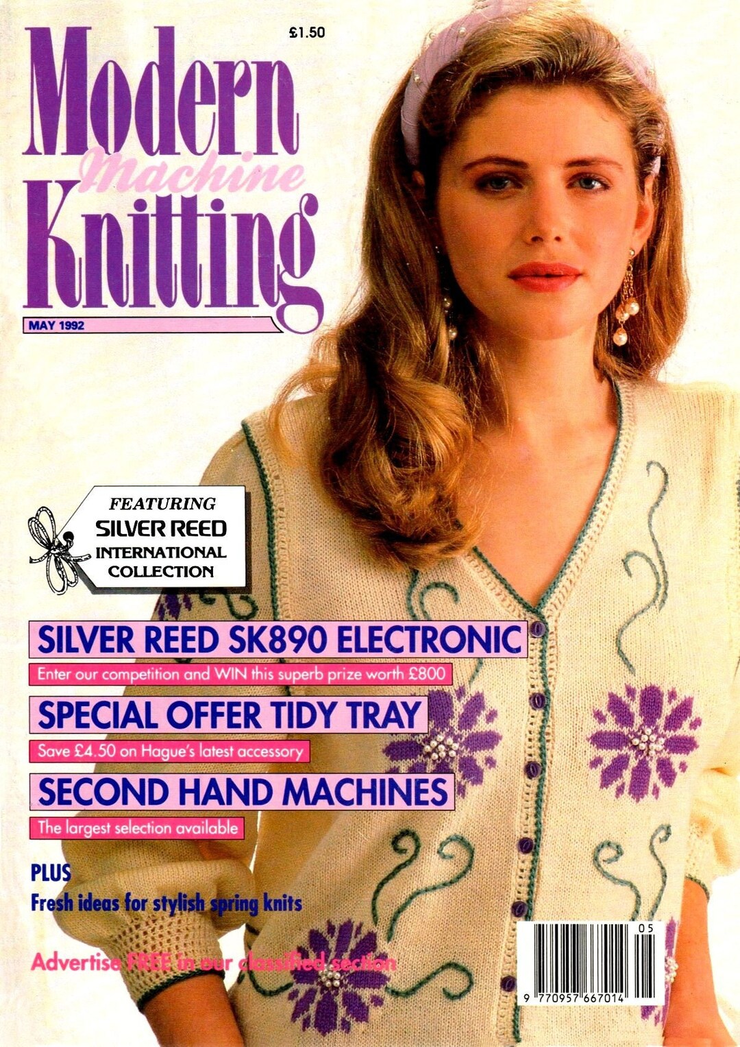 Vintage Knitting Machine Pattern Magazine|modern Machine Knitting MAY ...