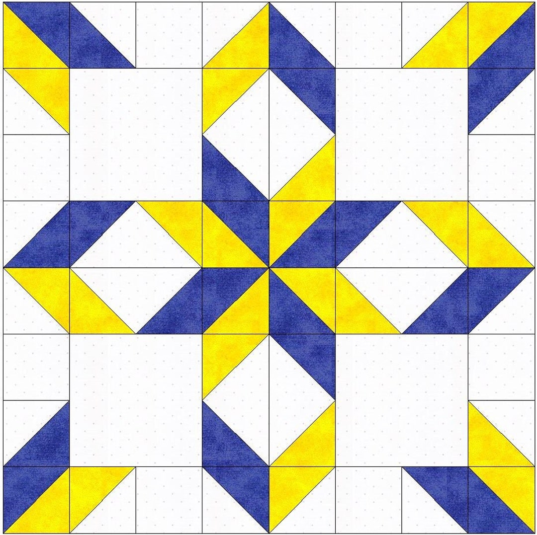 Digital PDF Quilt Block Pattern|west Virginia Quilt Block Pattern ...