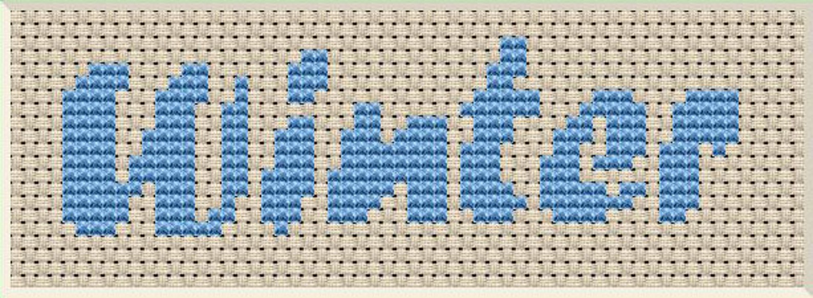 Cross Stitch Alphabet and Numbers Pattern Fancy - Etsy