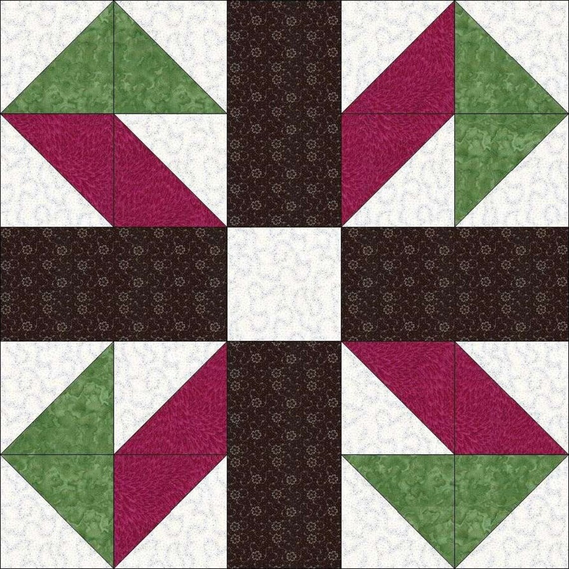 Digital PDF Quilt Block Patternquilt Block Jack in the - Etsy