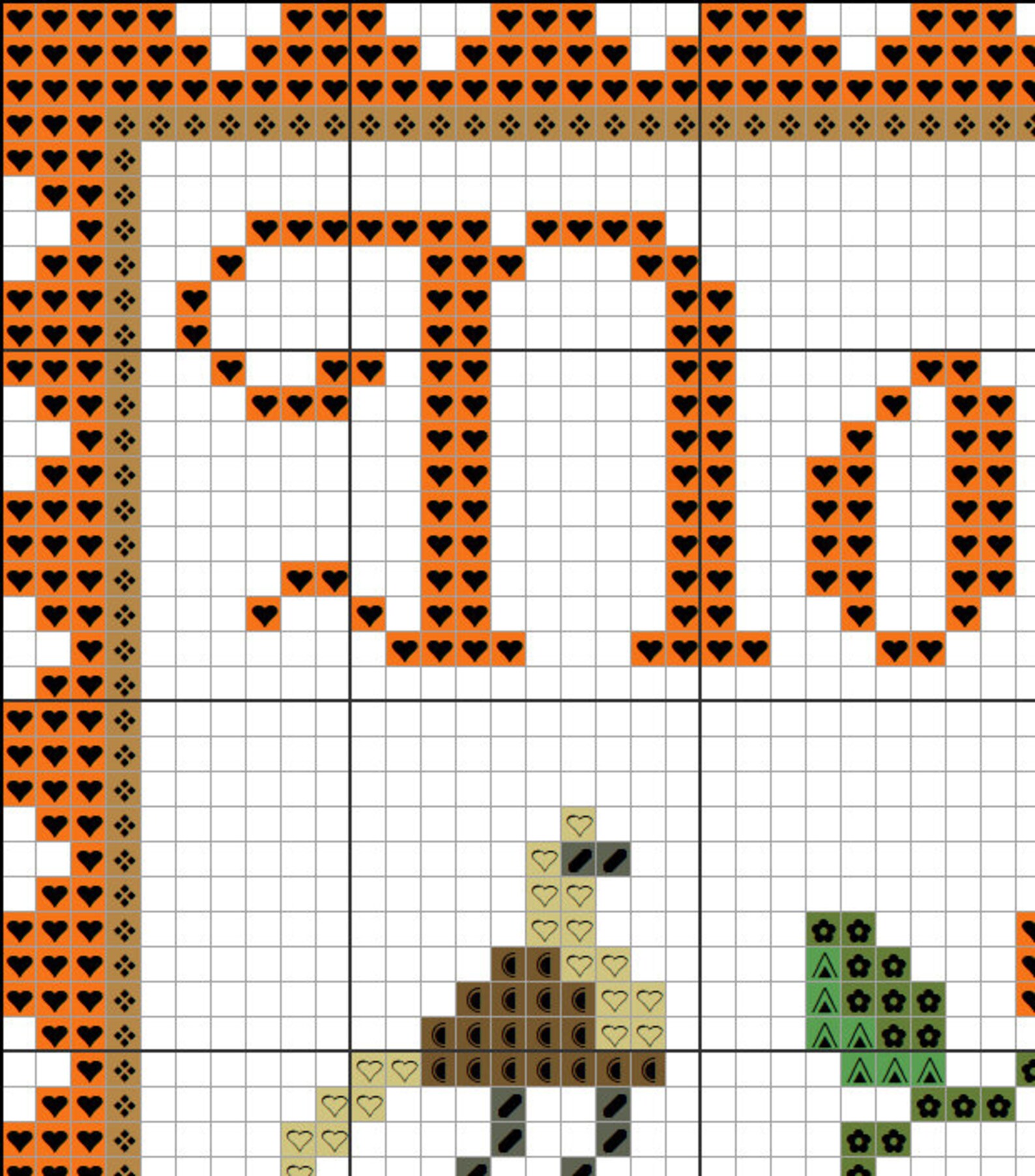November Cross Stitch Pattern, November Monthly Sampler, Calendar Cross ...