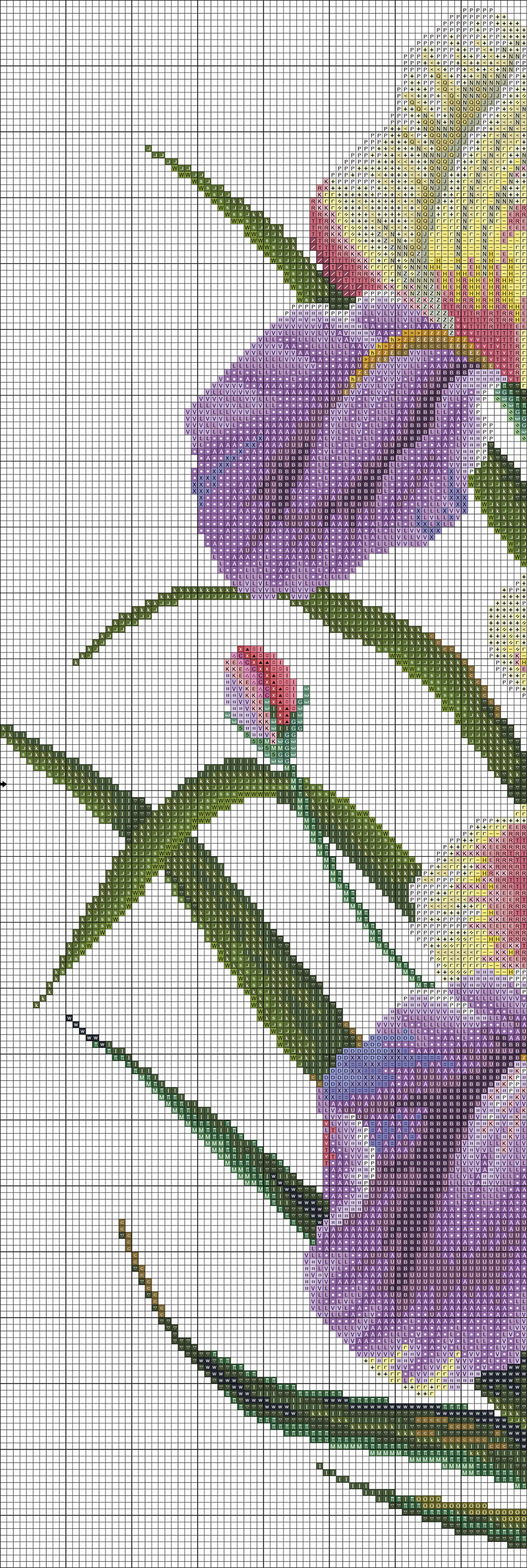 Iris Cross Stitch Pattern, Flower Cross Stitch, Art Cross Stitch ...