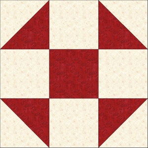 Digital PDF|54-40 or Fight Quilt Block Pattern Two Color|modern ...