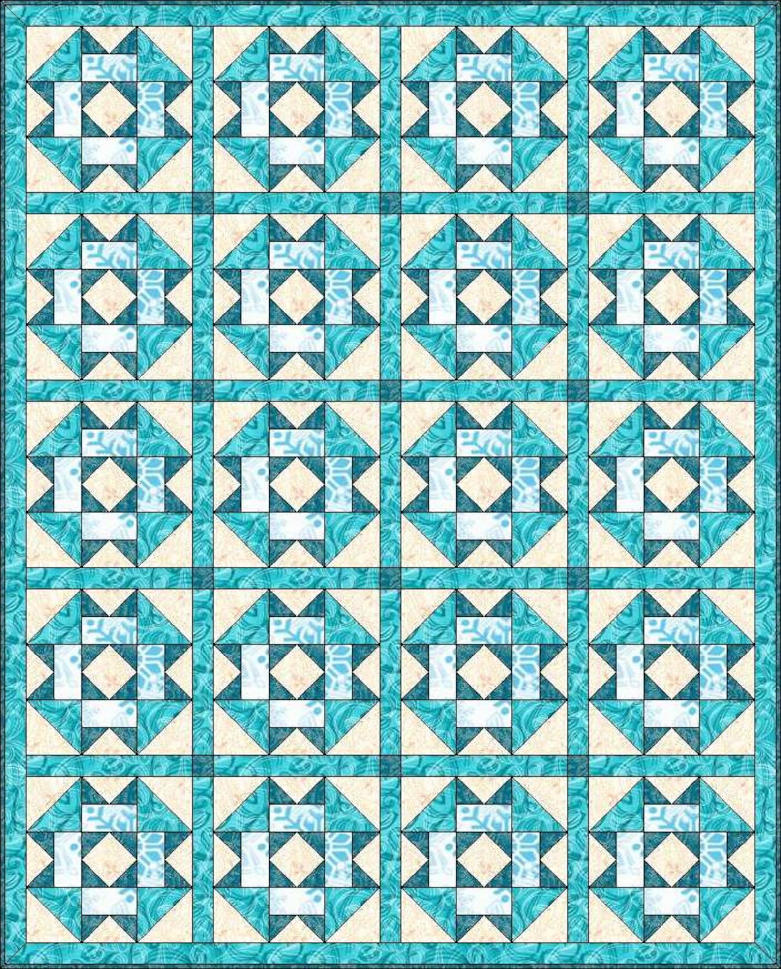 Digital PDF Quilt Block Patternquilt Block Churn Dashmodern ...