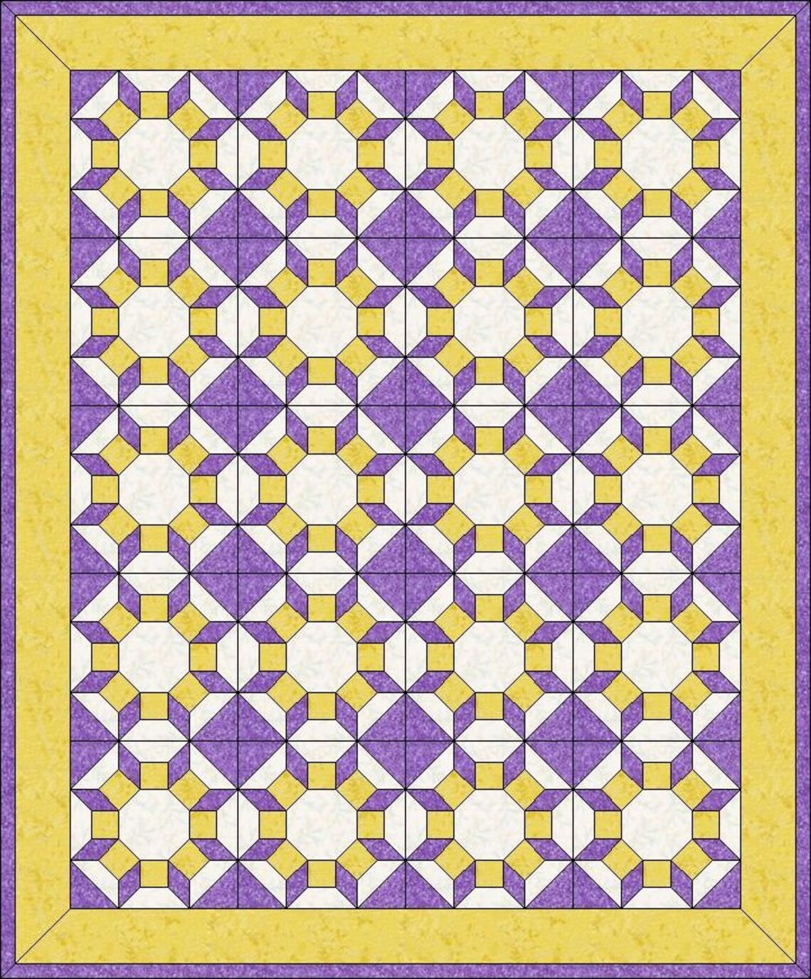 Digital PDF Quilt Block Pattern|castle Wall Quilt Block Pattern|modern ...
