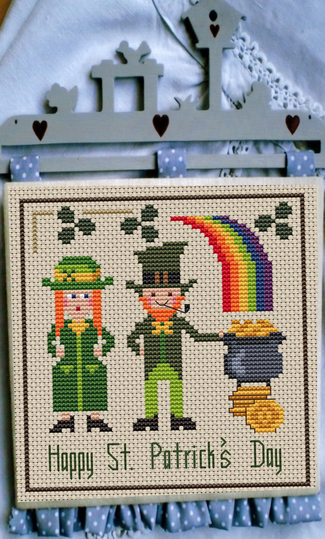 St. Patrick's Day, Cross Stitch Pattern, Irish St. Patrick's Day DMC ...