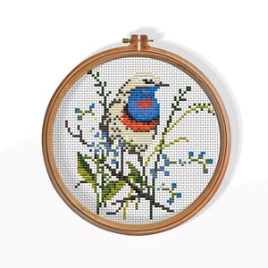 Set of 3 Birds Cross Stitch Pattern, Birdwatcher Cross Stitch Chart ...