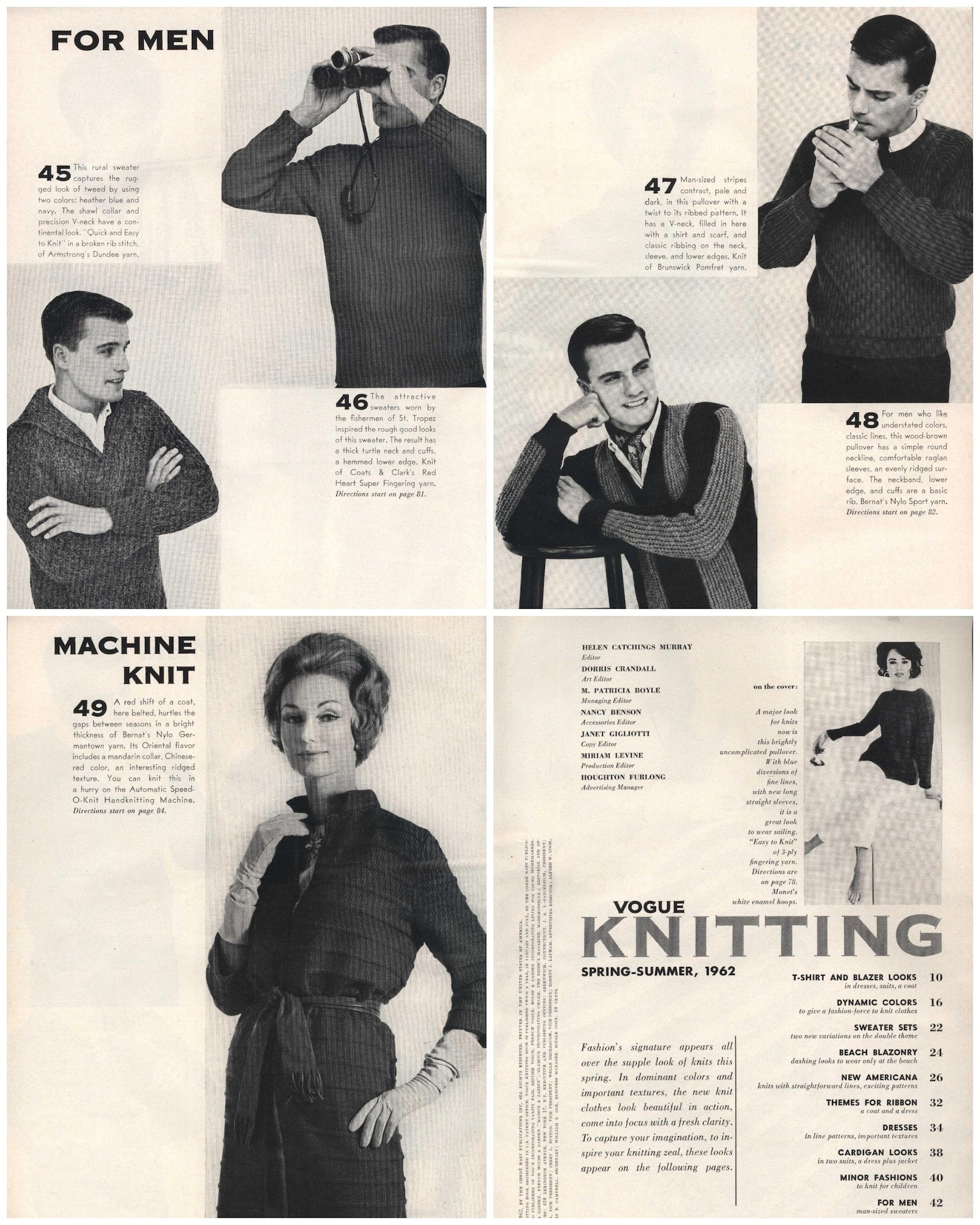 Vintage Vogue Knitting Magazine | Spring-summer 1962 (PDF Pattern) - Etsy