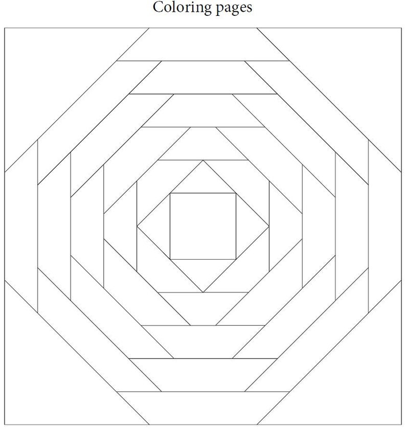Foundation Paper Piecing (FPP) Templates|pineapple Quilt Block Pattern ...