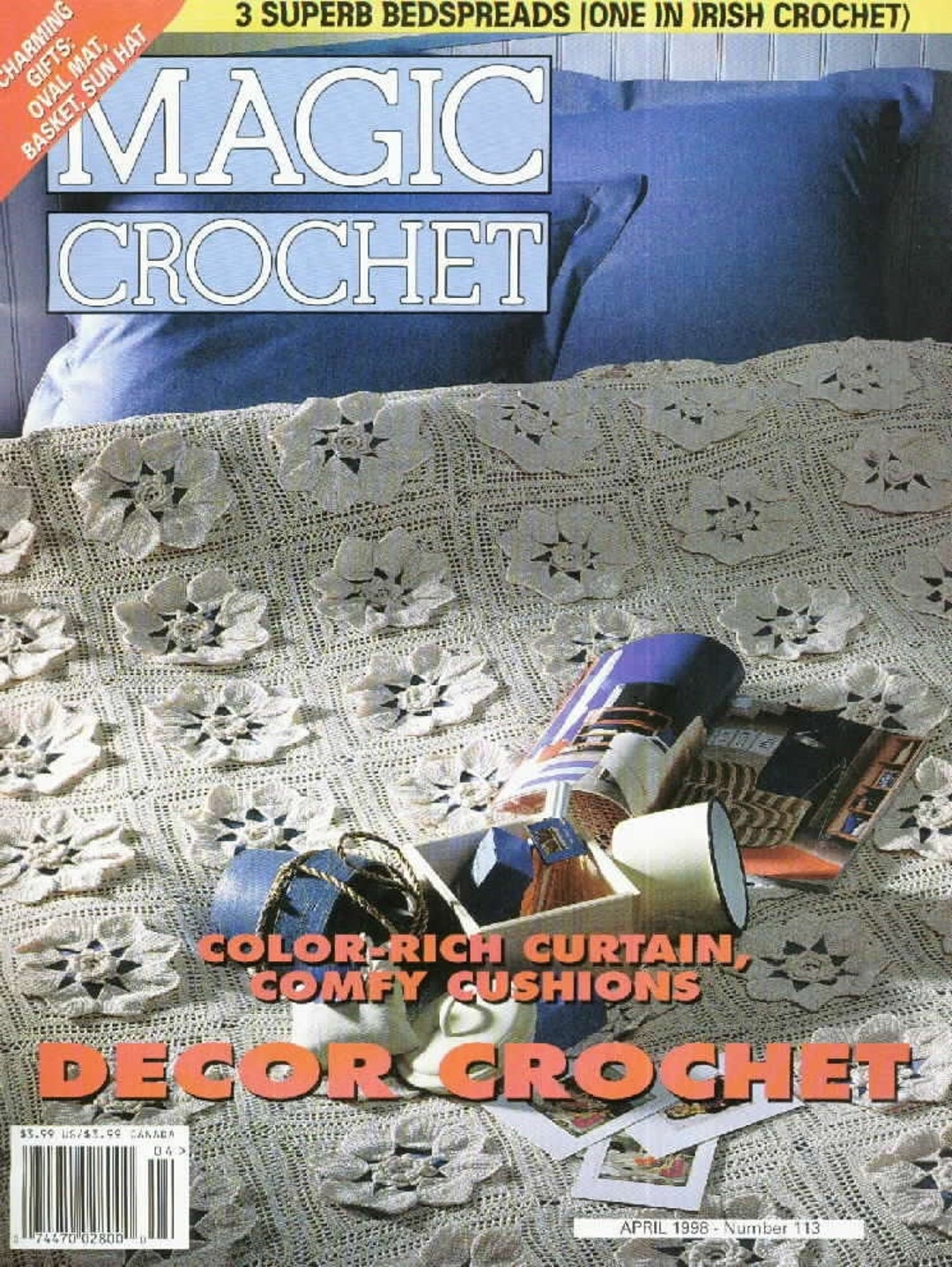 Vintage Crochet Pattern Magazine|magic Crochet #113 April 1998|27 ...
