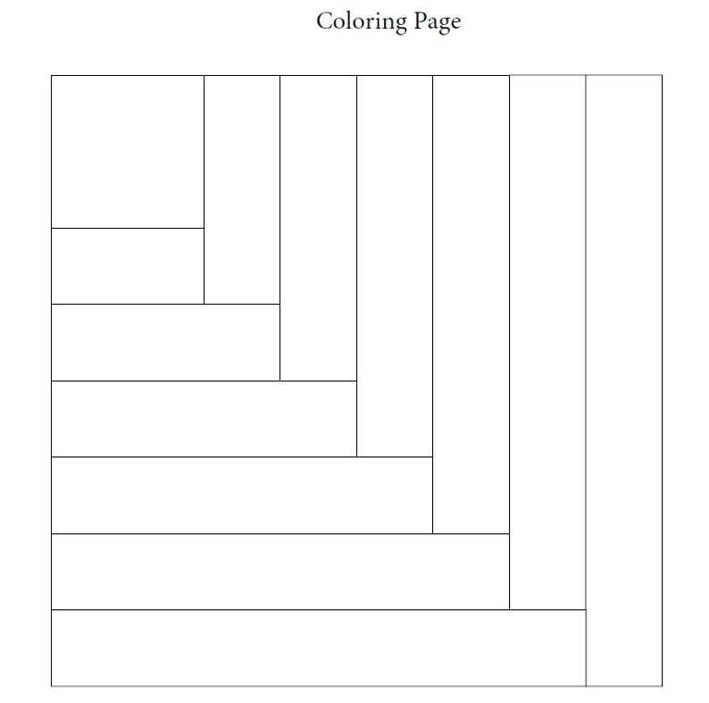Foundation Paper Piecing (FPP) Templates|chevron Log Cabin Block ...