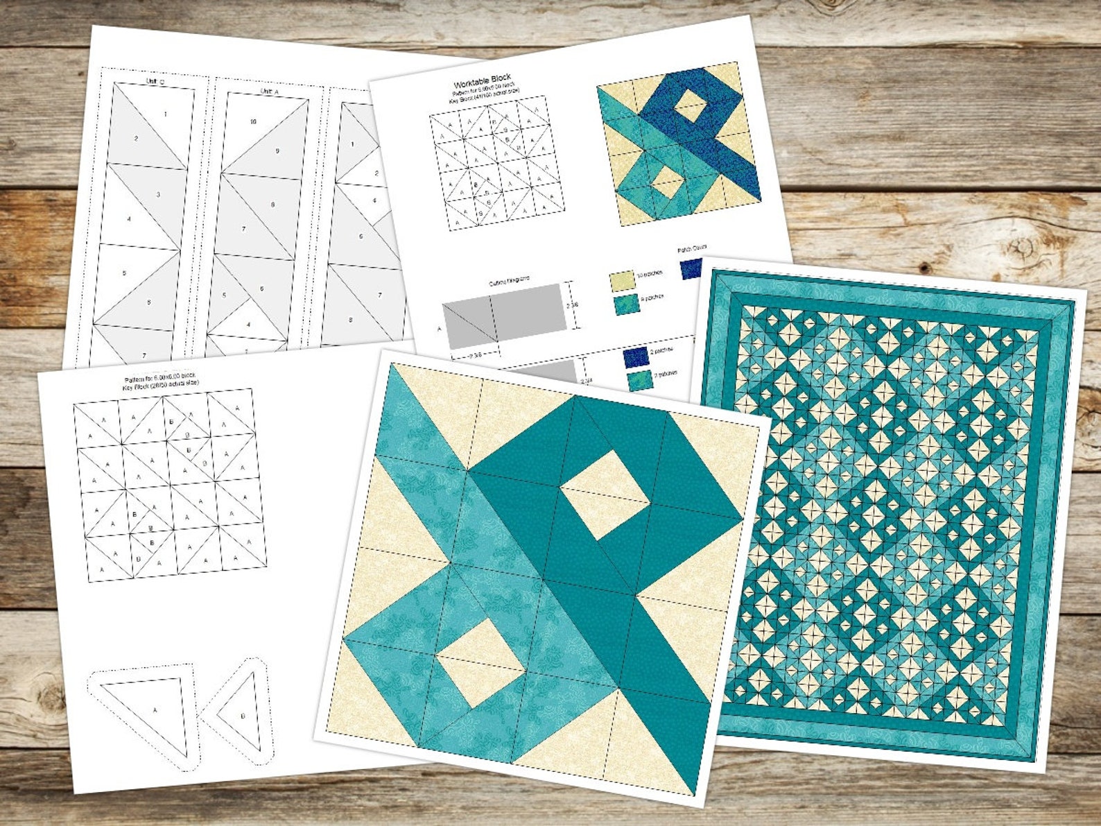 Digital PDF Quilt Block Pattern|chinese Puzzle Quilt Block Pattern ...