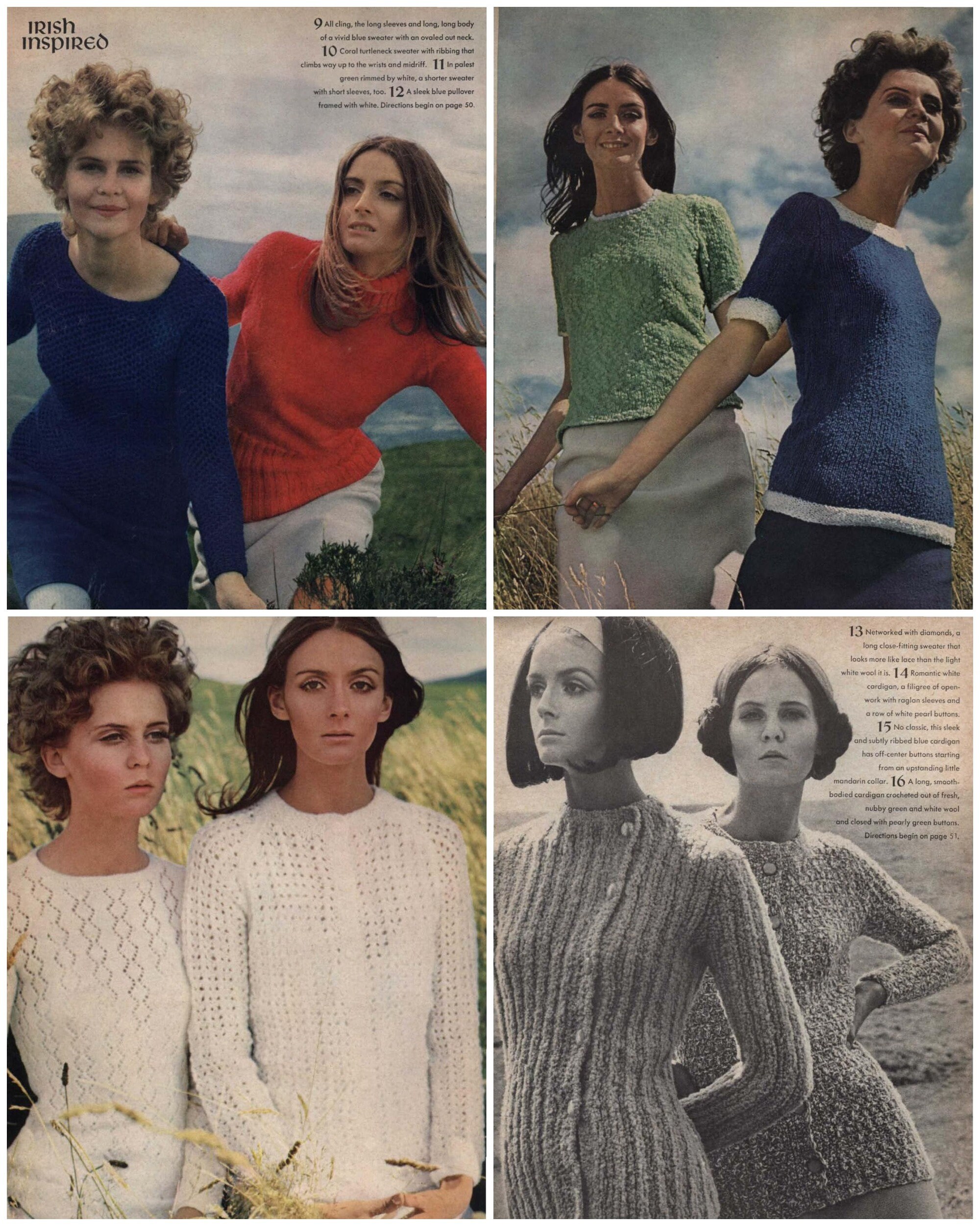 Vintage Knitting Pattern Magazine|vogue Knitting|spring-summer 1968 ...