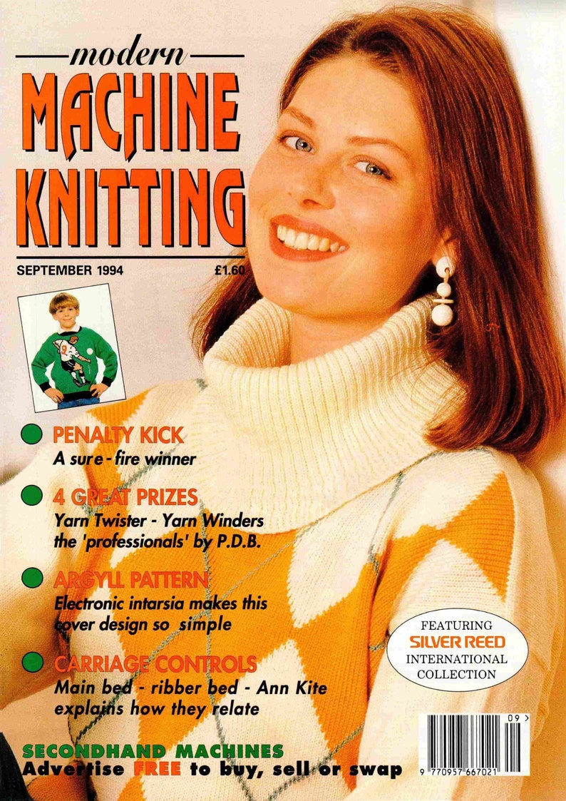 Vintage Knitting Machine Pattern Magazinemodern Machine | Etsy