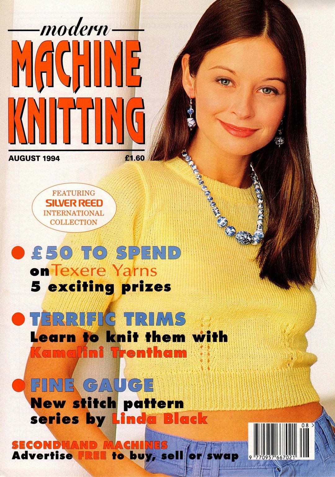 Vintage Knitting Machine Pattern Magazine | Knitmaster & Silver Reed ...