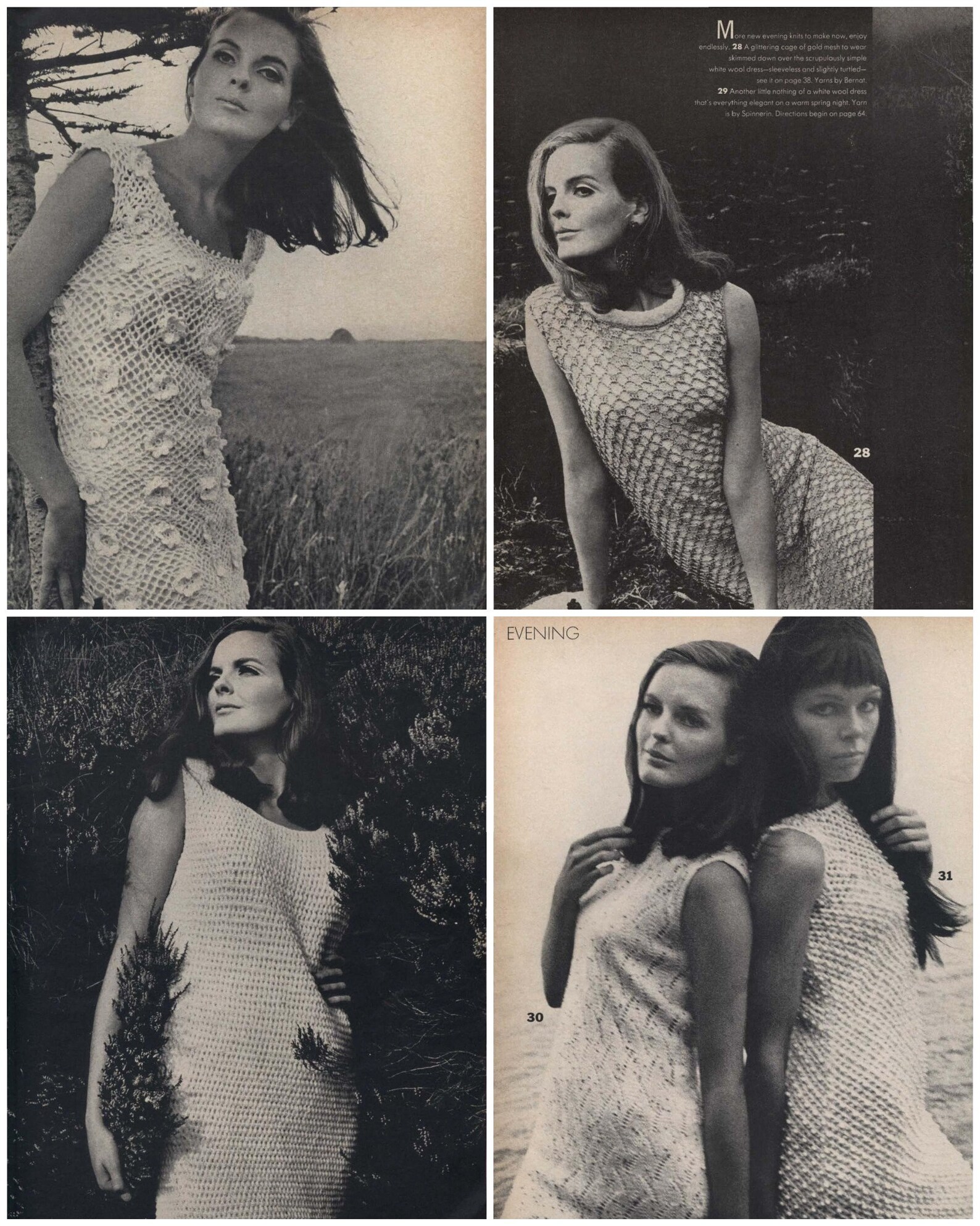 Vintage Knitting Pattern Magazine|vogue Knitting|spring-summer 1968 ...
