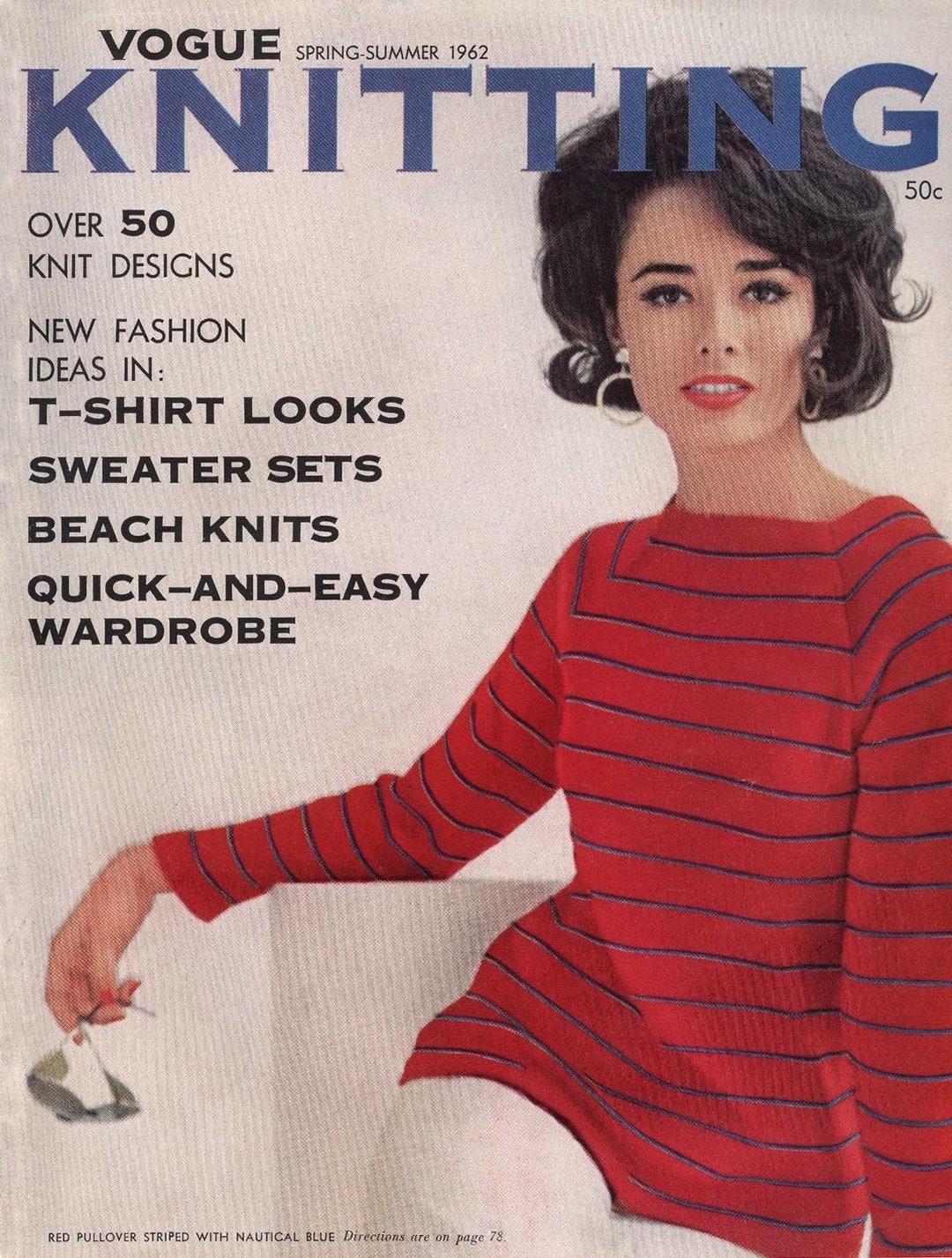 Vintage Vogue Knitting Magazine | Spring-summer 1962 (PDF Pattern) - Etsy