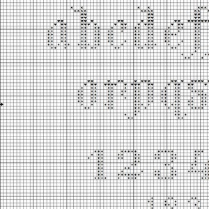 Cross Stitch Alphabet and Numbers Pattern|fancy Cursive|modern Xstitch ...